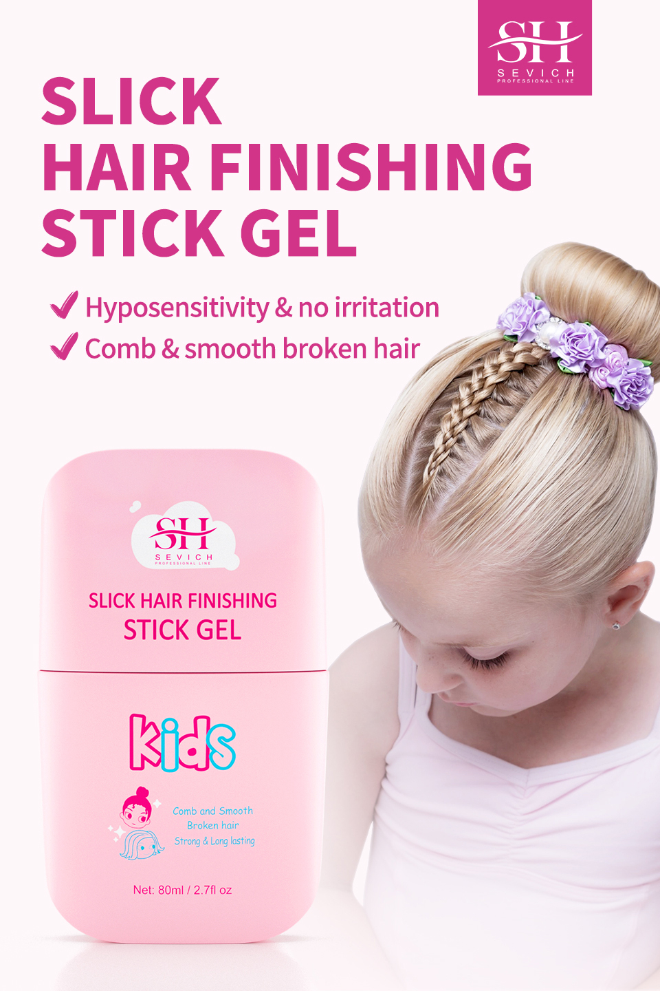 SEVICH Hair Styling Stick For Kids Hold Hair Finishing Stick Sleek Hair ...