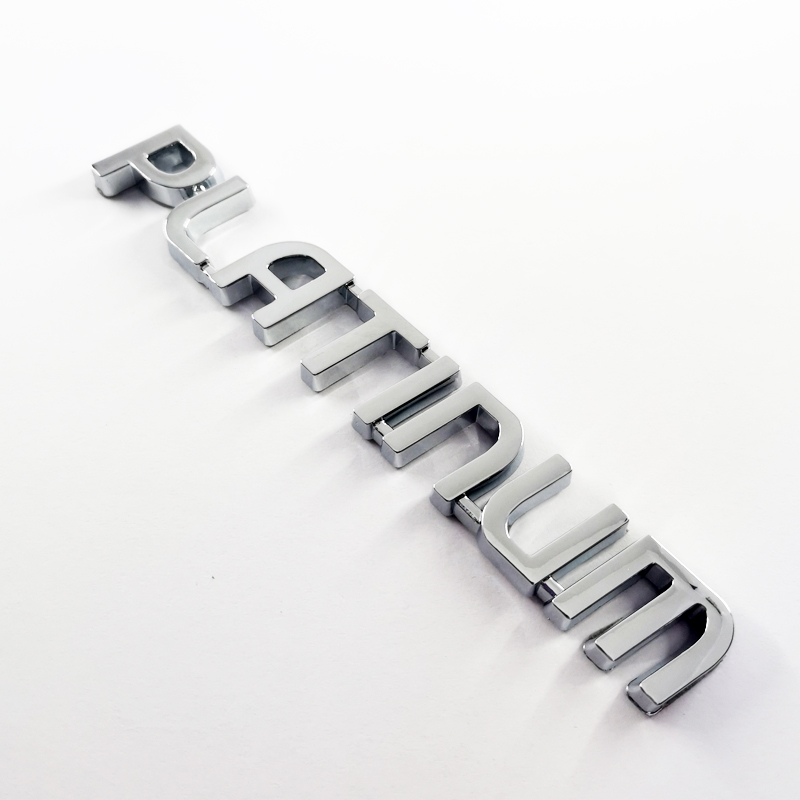 1 X ABS Chrome PLATINUM EDITION Letter Logo Auto Trunk Lid Emblem Badge ...