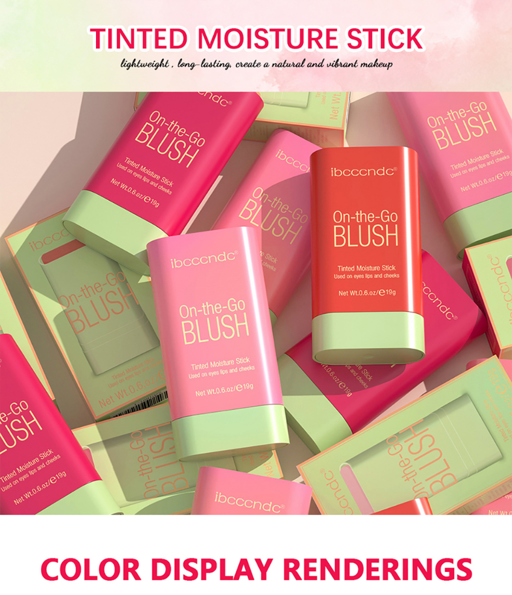 IBCCCNDC Multi-Use Makeup Blush Stick Solid Moisturizer Stick Shadow ...
