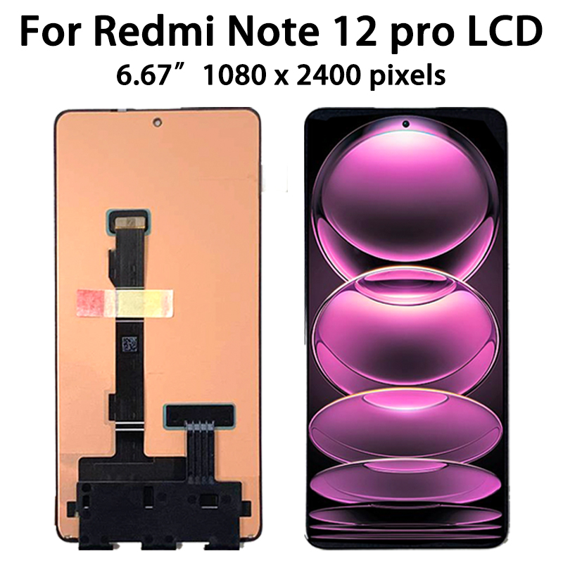 Original AMOLED For Redmi Note 12 Pro LCD Display Touch Screen ...