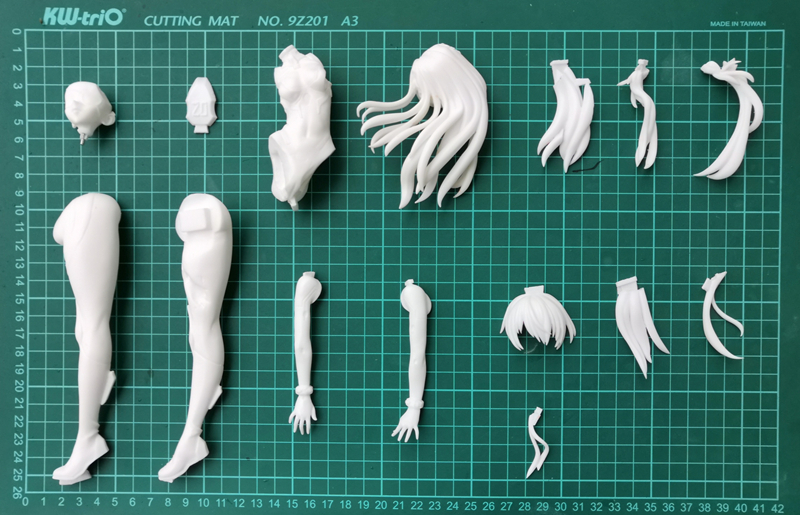 Resin Figure Kit 1/6 WF2020 Asuka Unpainted Garage Resin Model Kit ...