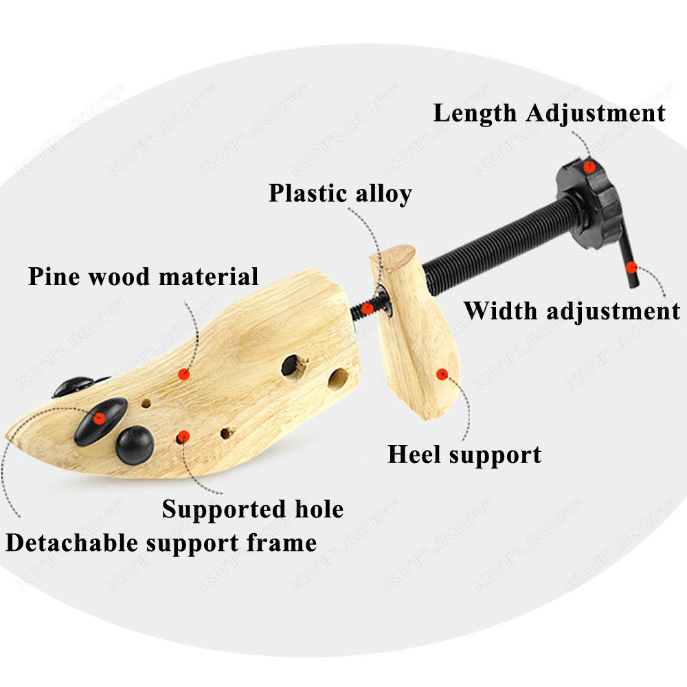 Wooden Shoe Stretcher Shoes Tree Shaper Rack Pine Wood Shoe Tree ...