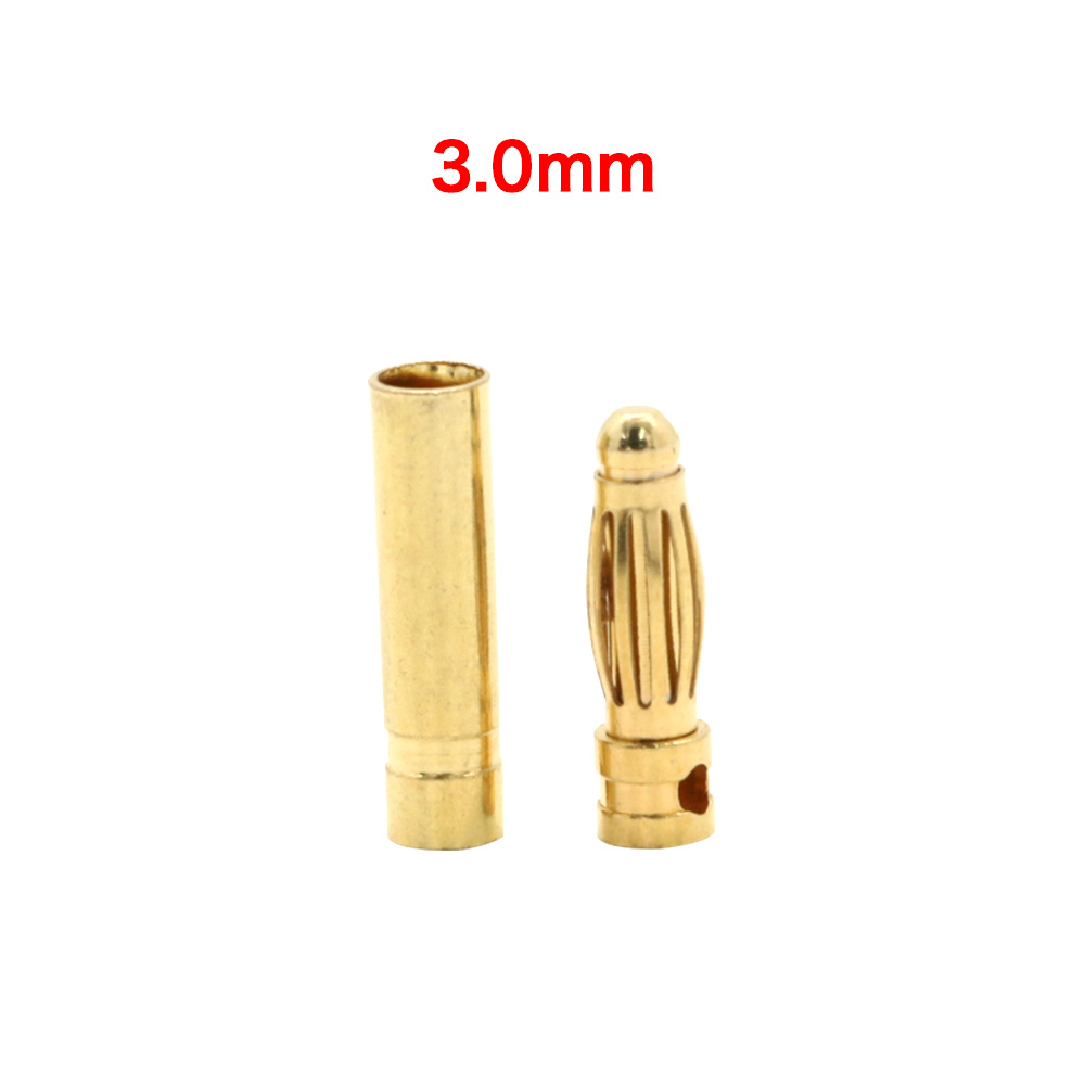 10 Pairs Banana Plug 2mm 3mm 3.5mm 4mm Bullet Female Male Connectors ...