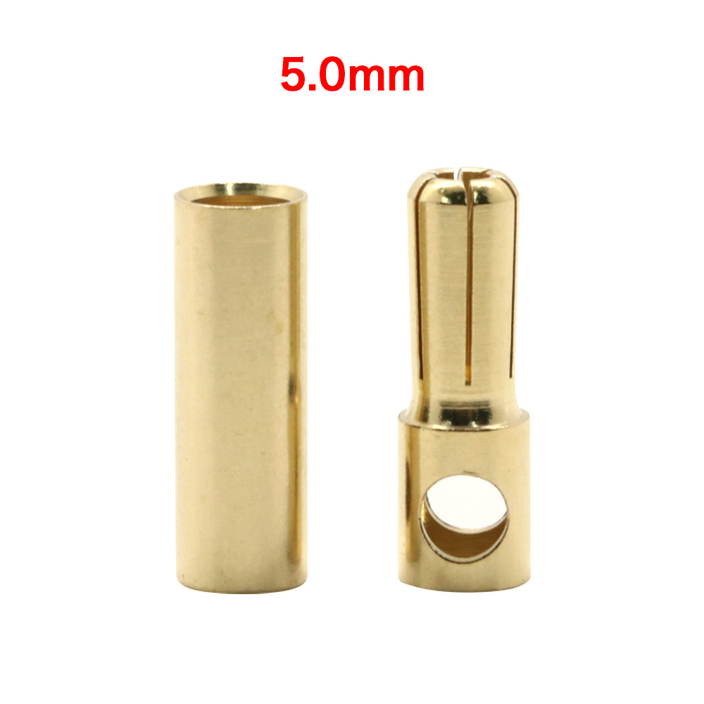10 Pairs Banana Plug 2mm 3mm 3.5mm 4mm Bullet Female Male Connectors ...