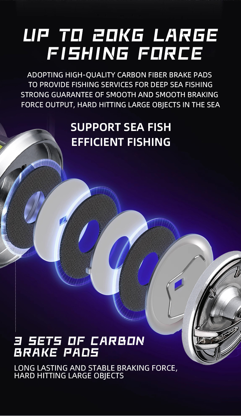 Bearking New Saltwater Fishing Reel Assassin 1000-6000 9+1BB bearing ...