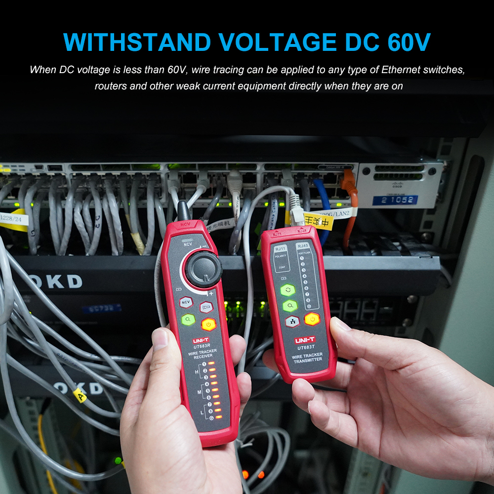 UNI-T UT683KIT Lan Tester Network Wire Tracer Cable Tracker RJ45 RJ11 ...