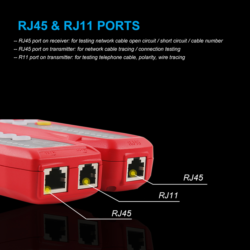 UNI-T UT683KIT Lan Tester Network Wire Tracer Cable Tracker RJ45 RJ11 ...