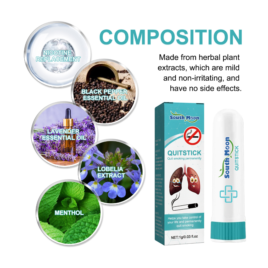 South Moon Detox Nasal Stick Lung Cleaning Detoxification Relieve ...