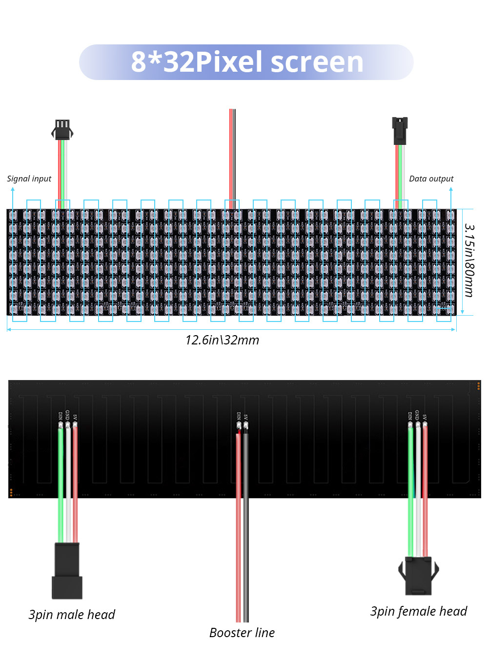 RGBIC LED Panel WS2812B Digital Flexible Individually Addressable ...