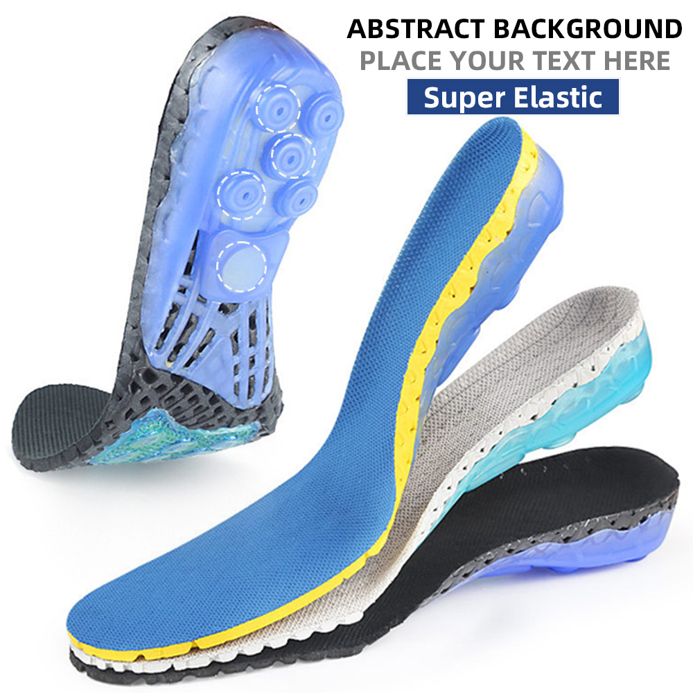 1 Pair Eva Spring Silicone Sole Insole,Flat Feet Orthotic Insoles,Arch ...