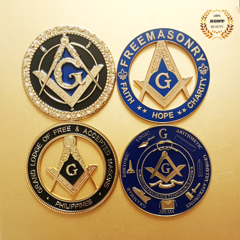 High Quality Waterproof Non-Fading Masons Emblem GRAND LODGE OF FREE ...