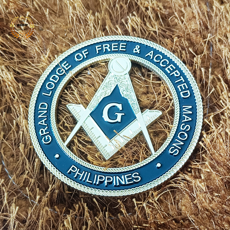 High Quality Waterproof Non-Fading Masons Emblem GRAND LODGE OF FREE ...