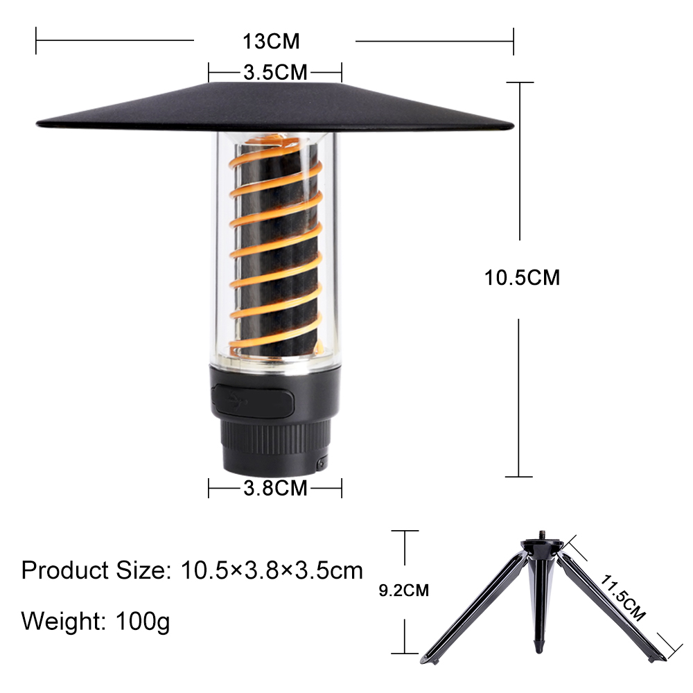 Retro Camping Light Rechargeable, Super Bright LED Flashlight ...
