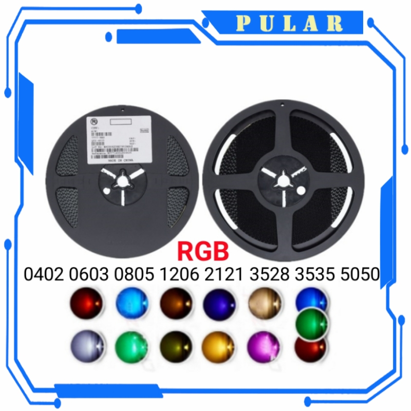 100pcs SMD LED RGB Diode 3528 5050 1206 0402 0603 3535 2121 LED Alto ...