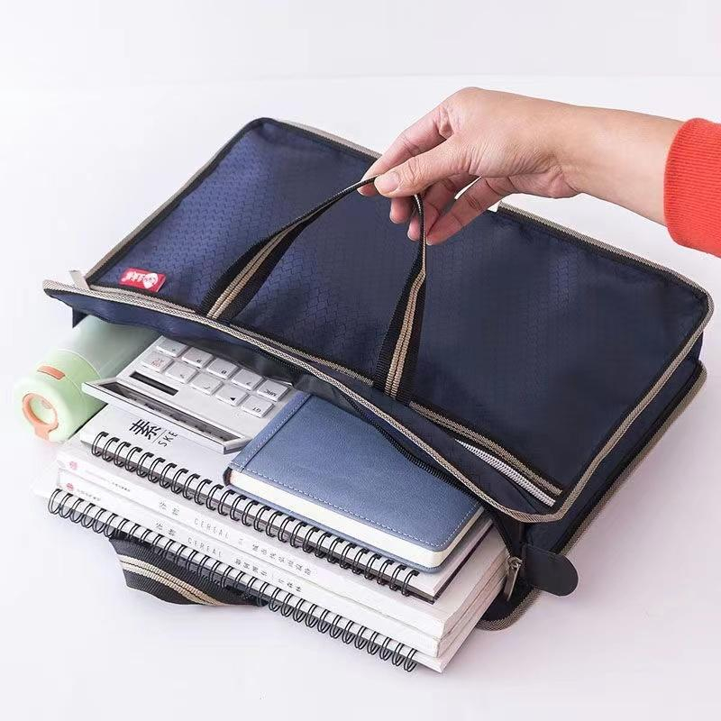 File storage bag, large capacity class bag, 4 styles, waterproof canvas ...