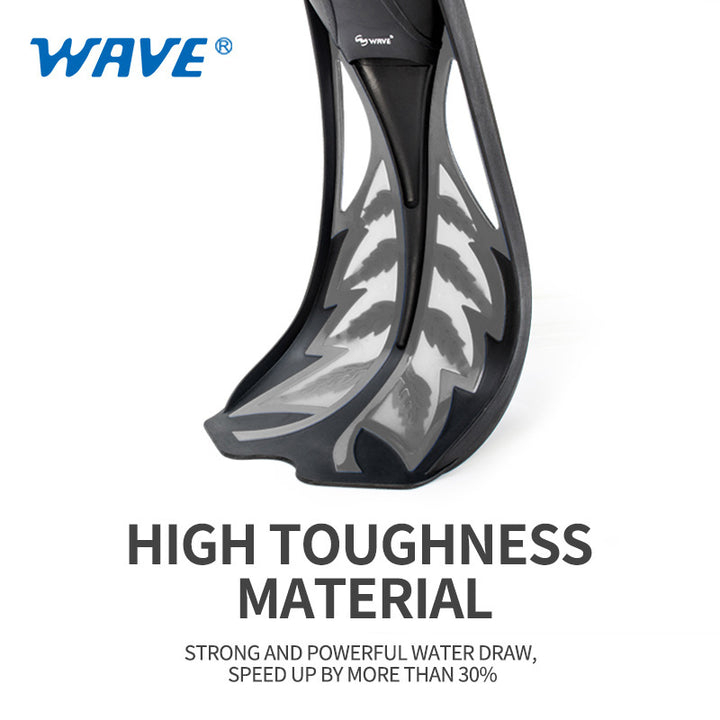 WAVE Diving Snorkeling Combo Set - Mask - Snorkel -Fins 3 Pieces ...