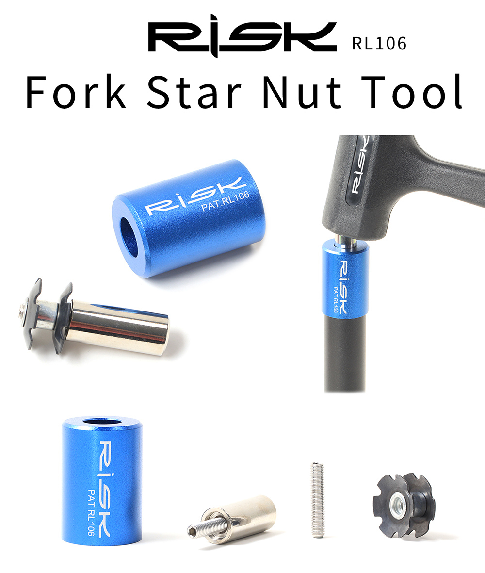 RISK Bicycle Front Fork Headset Installer Tool Star Nut Setting ...