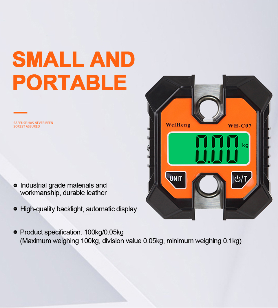 New Crane Scale 100kg/50g Weighing LCD Digital Industrial Electronic ...