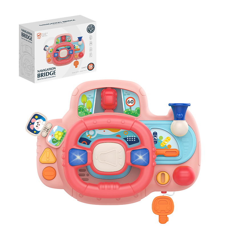 iBliver Steering Wheel Driving Toys for Toddler Boys Girls, Interactive ...