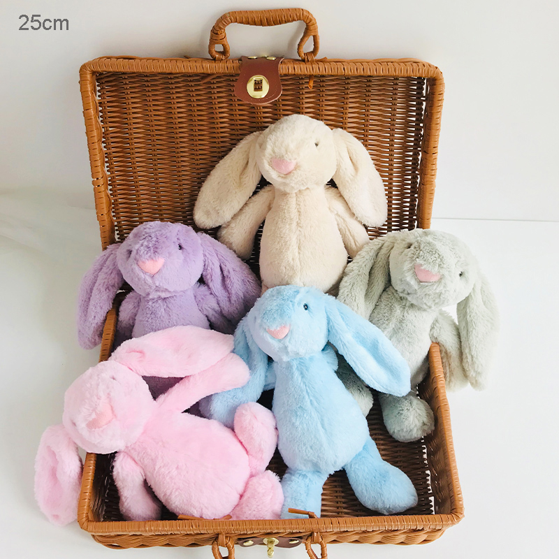 25/40/60cm Cute Long Ear Rabbit Plush Toy Soft Stuffed Animal Bunny ...