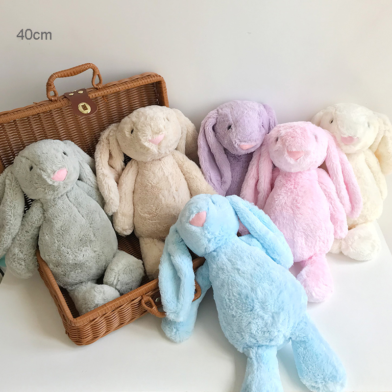 25/40/60cm Cute Long Ear Rabbit Plush Toy Soft Stuffed Animal Bunny ...