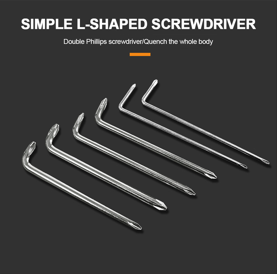 L-Type Screwdriver Phillips/Hexagon Key Wrench L-Shaped Wrench Drill ...