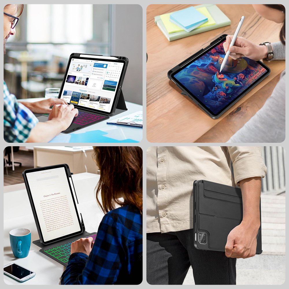 GOOJODOQ RGB Magic Keyboard for iPad Pro 11 Air 5 4 iPad 10.2 9th ...