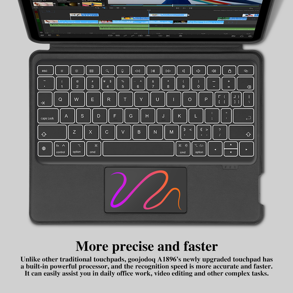 GOOJODOQ RGB Magic Keyboard for iPad Pro 11 Air 5 4 iPad 10.2 9th ...