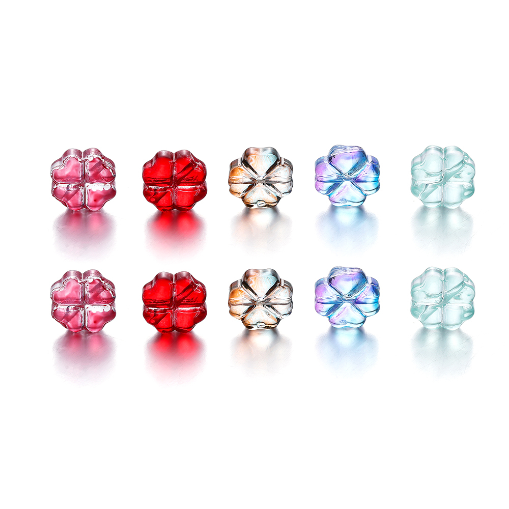 St.kunkka 10/20Pcs/Bag 10.5mm Four-Leaf Clover Glass Bead Pendant For ...