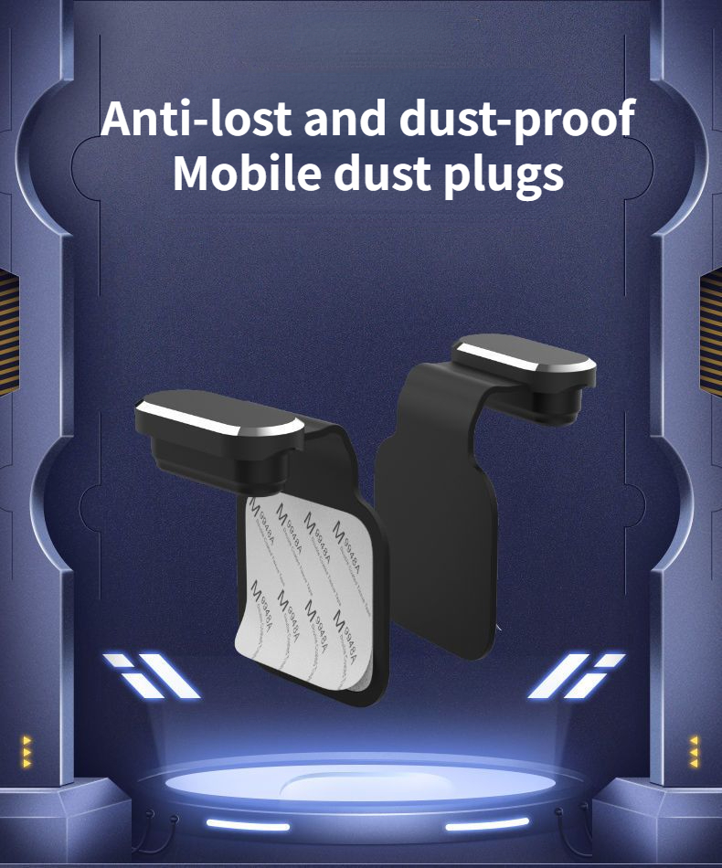 [Ready Stock] 2023 Alloy Mobile Phone Dust Plug Loss-proof Silicone ...