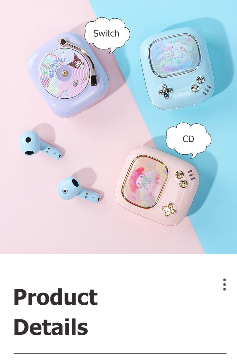 Miniso Sanrio Disney Wireless Bluetooth Noise Cancelling Gaming Earbuds ...