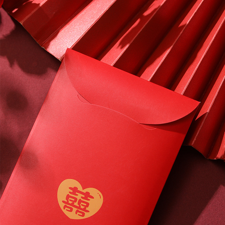 Wedding Red Envelope "Xi" Character Wedding Couple Red Envelope Wedding ...