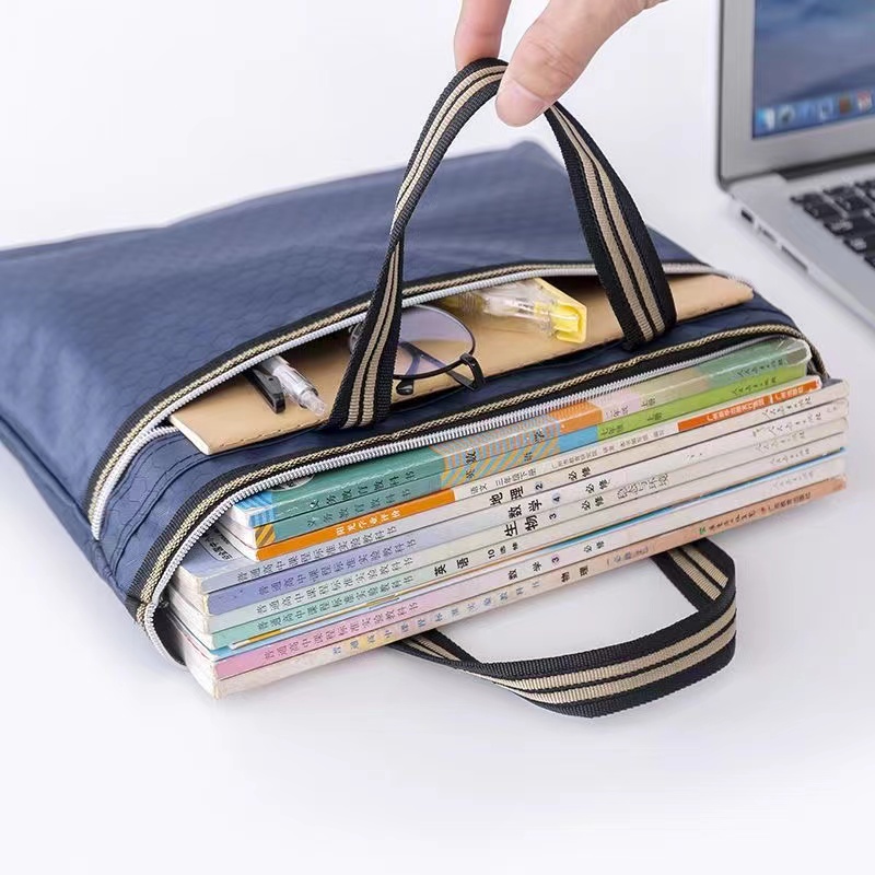 File storage bag Large capacity student book textbook bag A4 waterproof ...