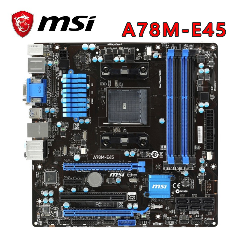 MSI A78M-E35 A78M-E45 Motherboard A78M-E35 FM2+/FM2 AMD A78 DDR3 32GB ...