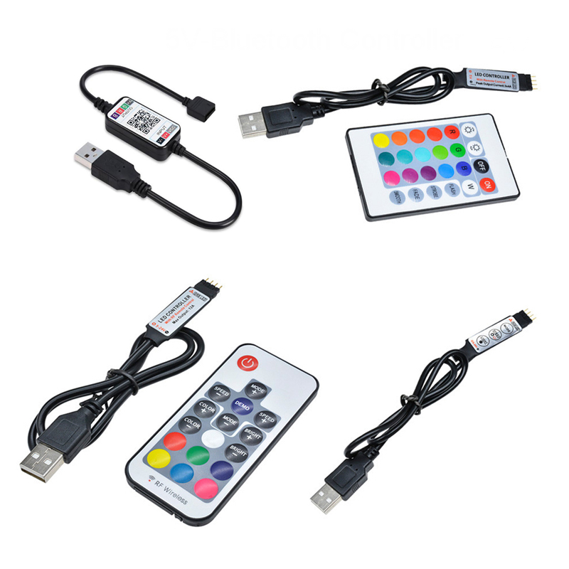 USB LED light Bluetooth controller LED light with RGB TV remote control ...