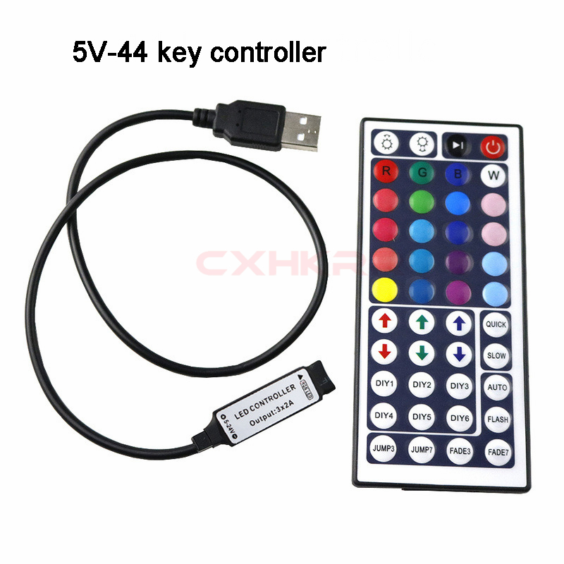 USB LED light Bluetooth controller LED light with RGB TV remote control ...