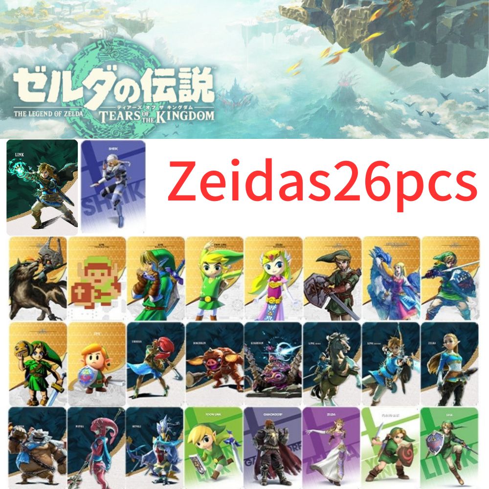 【NEW】38Pcs The Legend of Zelda Tears of the Kingdom Switch Amiibo NFC ...