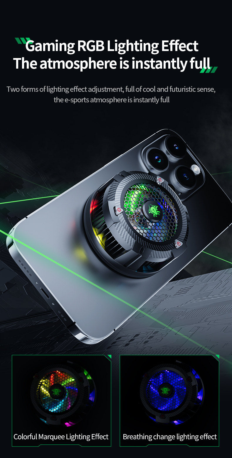 PLEXTONE EX1 Pro RGB Mobile Phones Cooler Professional Game Player ...