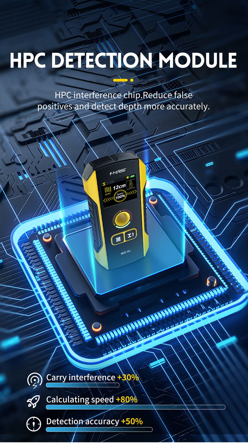 WD-01 WD-02 Metal Detector Wall Scanner Stud Finder Precise Safe Drill ...