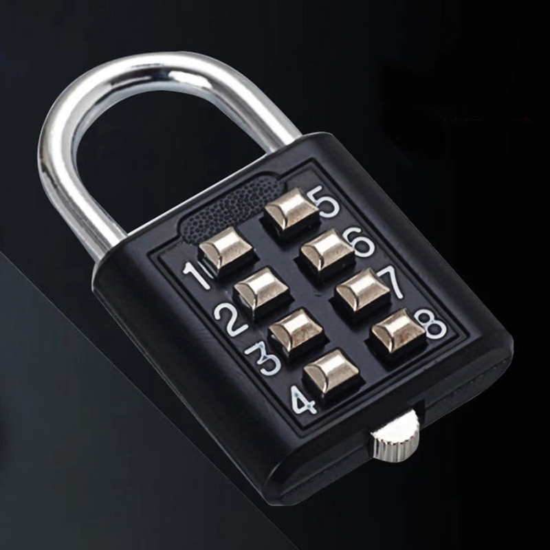 KIPRUN 8 Digits Password Code Combination Padlock Zinc Alloy Suitcase ...