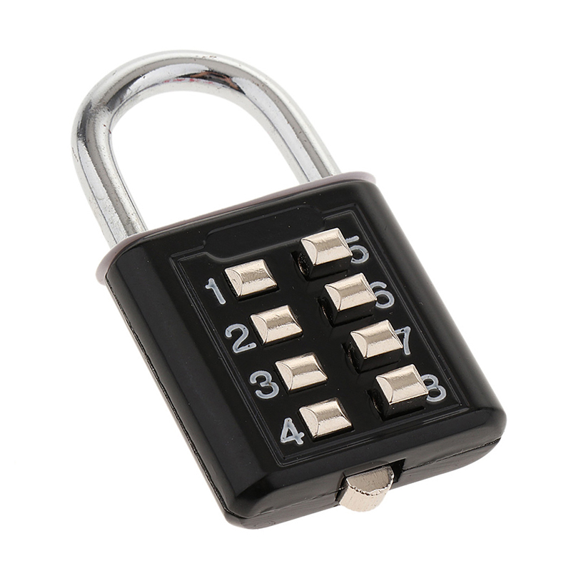 KIPRUN 8 Digits Password Code Combination Padlock Zinc Alloy Suitcase ...