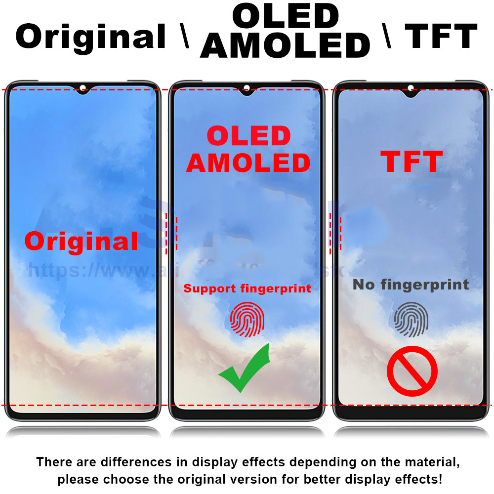 Original AMOLED LCD Display For Oneplus 7 LCD Display Touch Screen ...