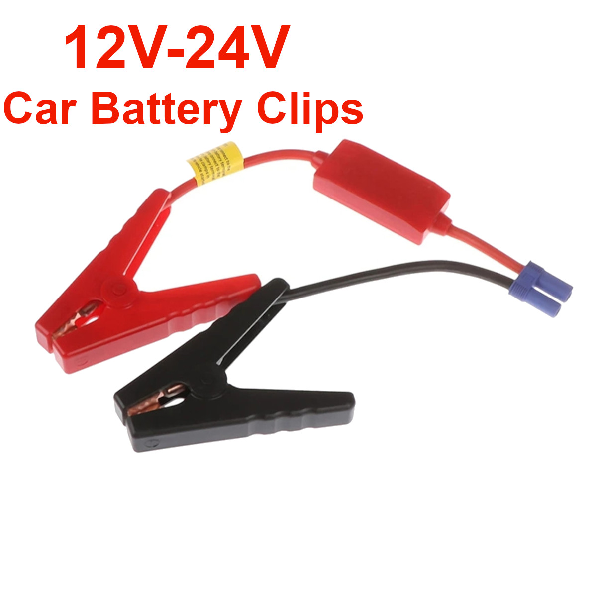 Universal 12V-24V Car Emergency Starter Alligator Clamp Connector Battery Booster Jumper Clips ...