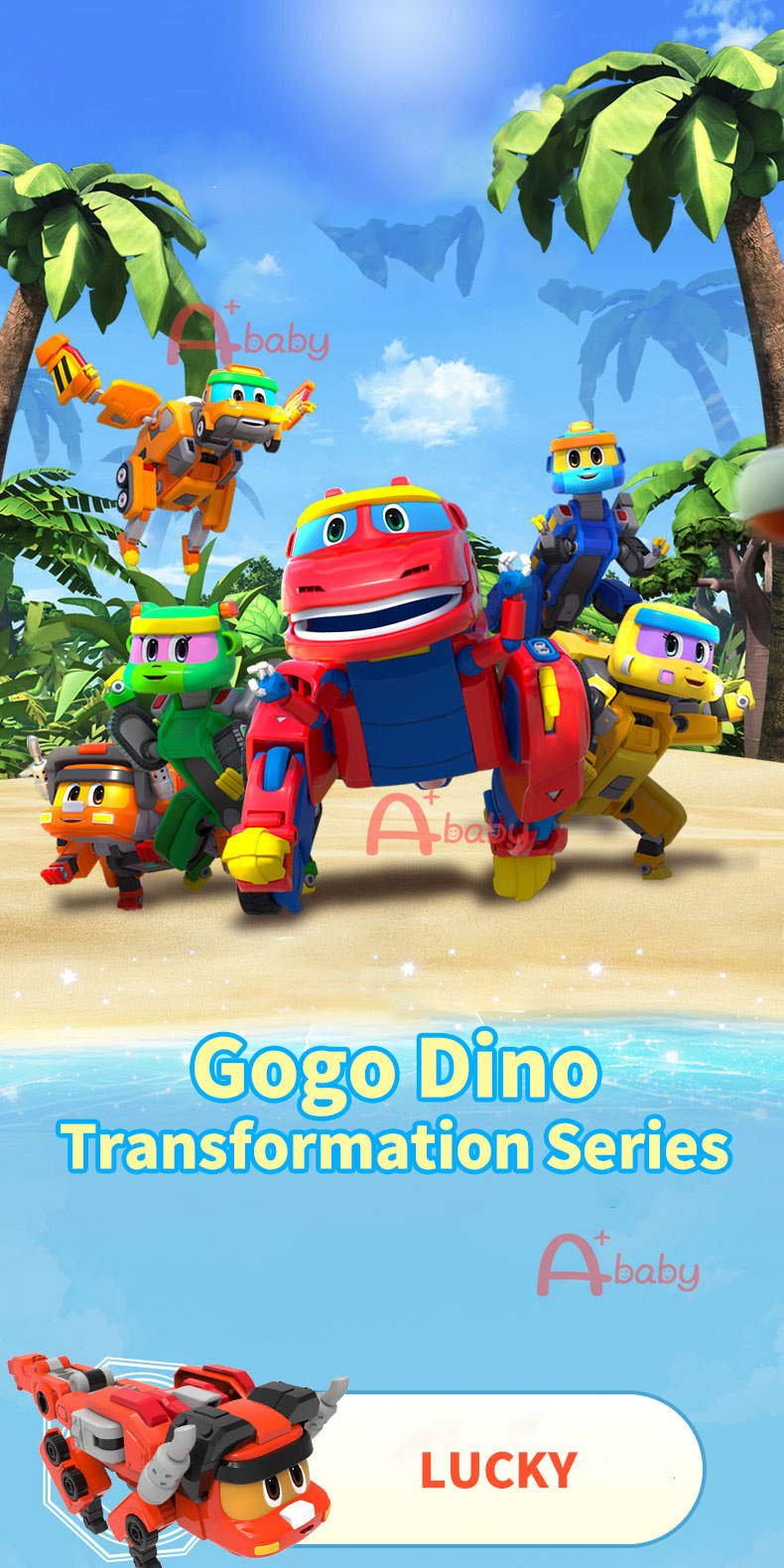 [A+baby] Gogo Dino 5 in 1 Transformation Dinosaur Engineering Car Toys ...
