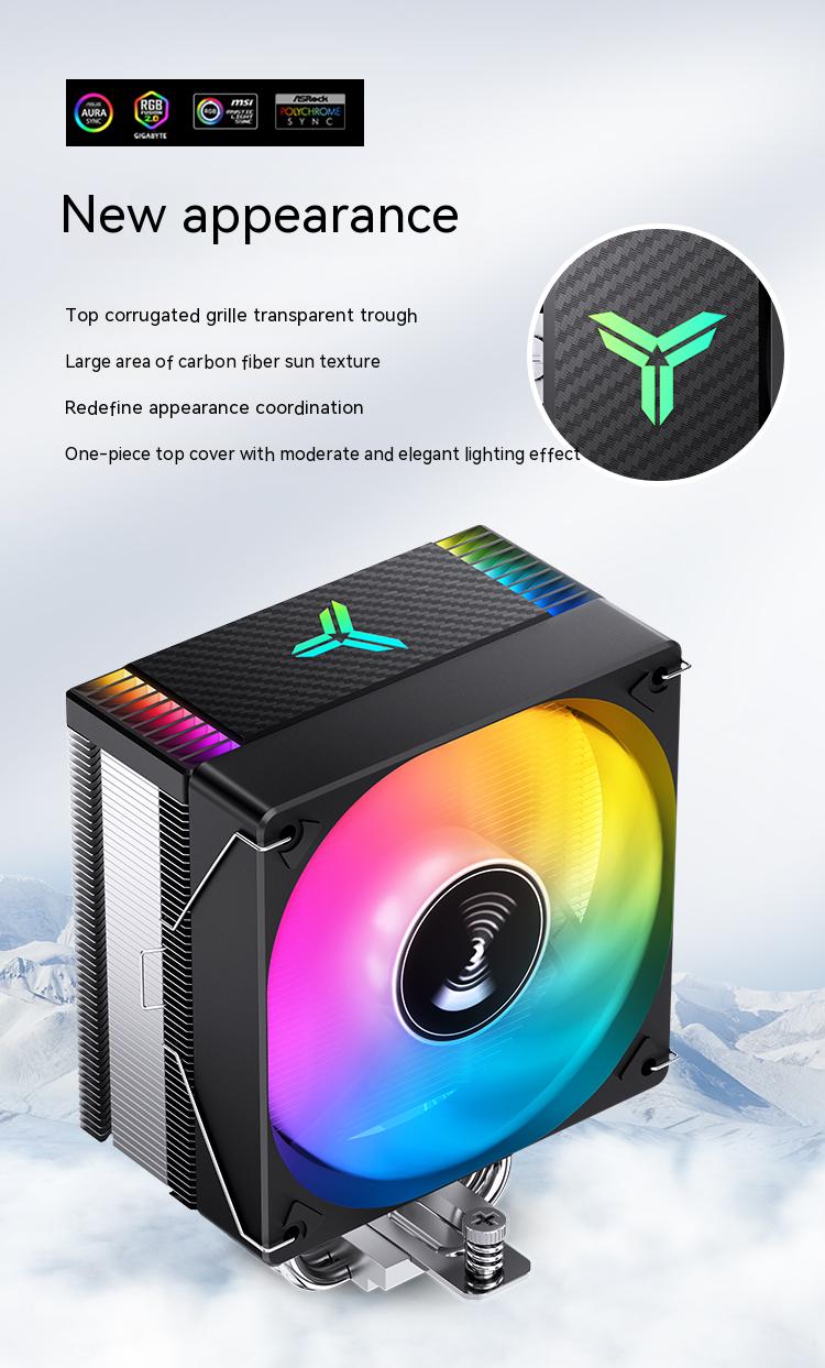 JONSBO CR1000 EVO Air-cooled CPU heat sink 4 Heat Pipe Tower CPU Cooler ...