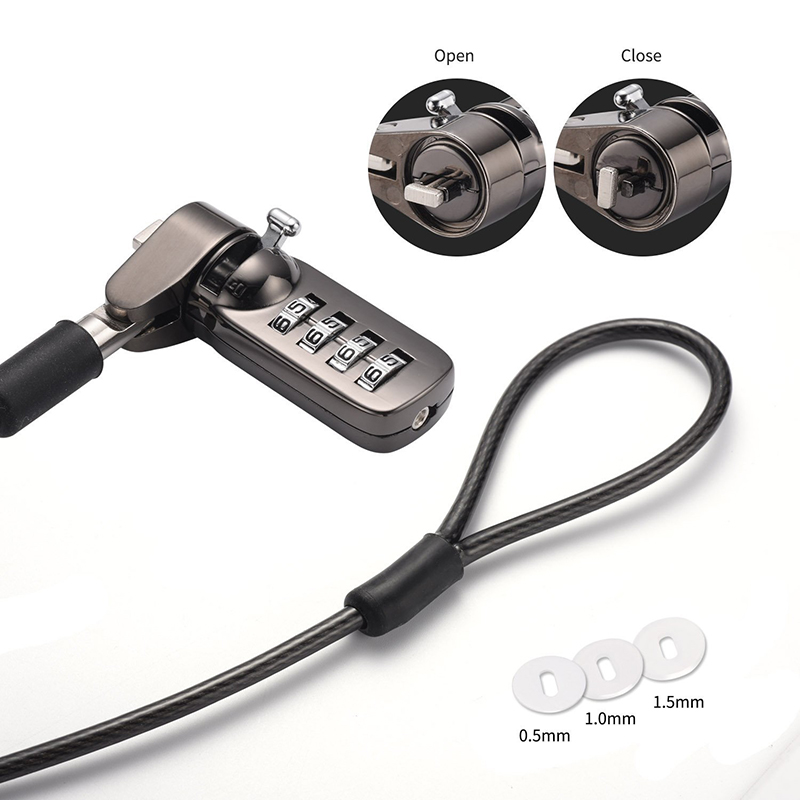 KIPRUN Notebook Laptop Combination Lock Security Cable - 4 Digital ...