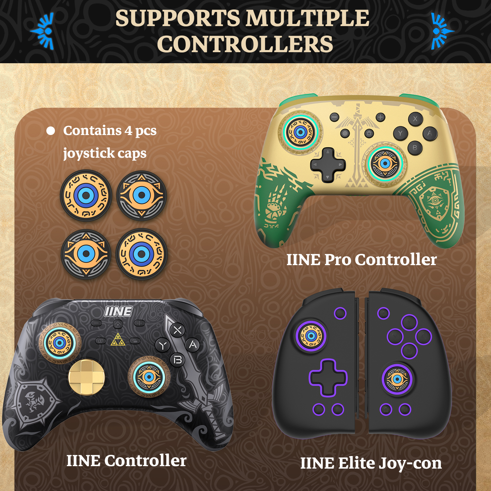 IINE Silicone Thumb Grip Caps for Pro Controller | Shopee Philippines