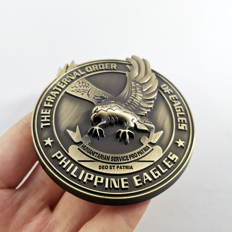 1 x Metal Coppery TFOE The Fraternal Order of Eagles Emblem Sticker ...