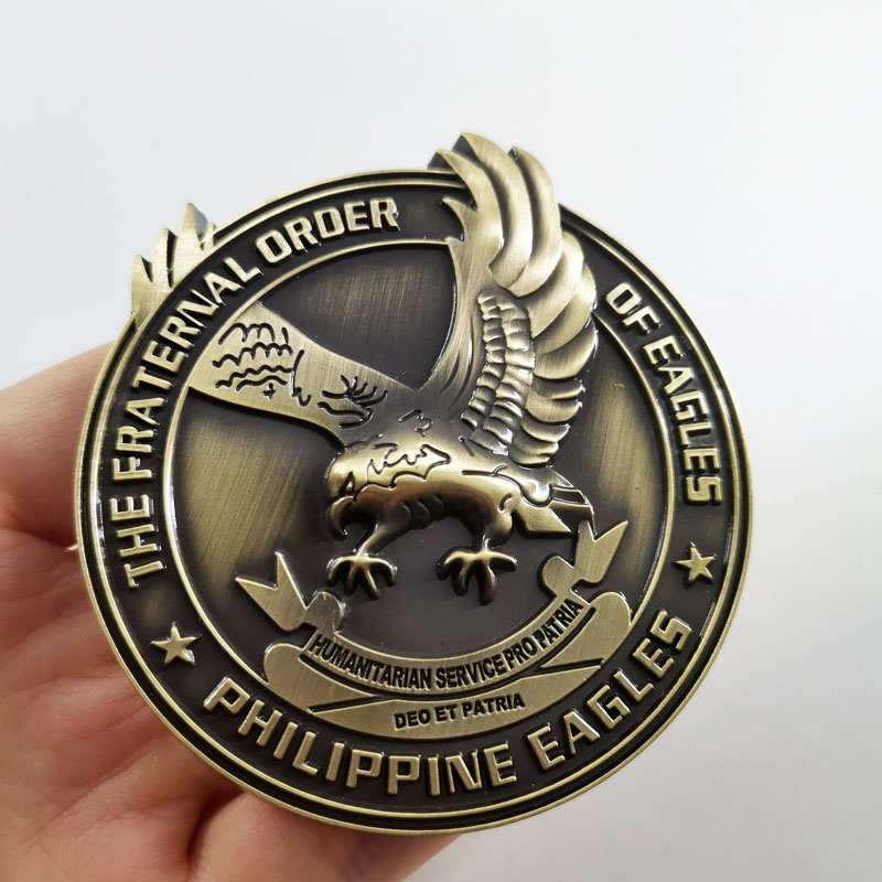 1 x Metal Coppery TFOE The Fraternal Order of Eagles Emblem Sticker ...