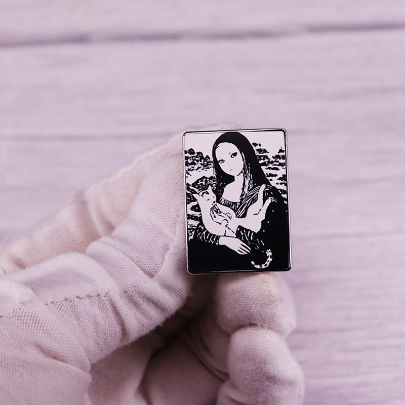 Mona Lisa Tomie cat enamel pin Junji Ito japanese Horror Manga Comic ...